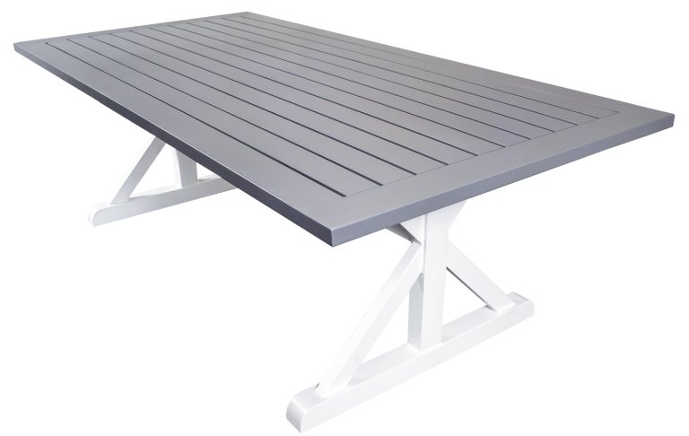 BRIDGEPORT Dining Table Aluminium 180 x 110 x H74cm - Swimco